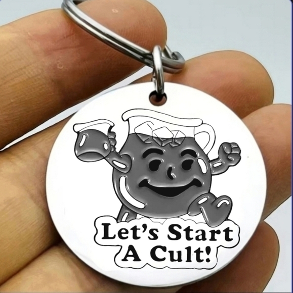 Accessories | Kool Aid Drink Lets Start A Cult Hot Funny Cute Keychain ...